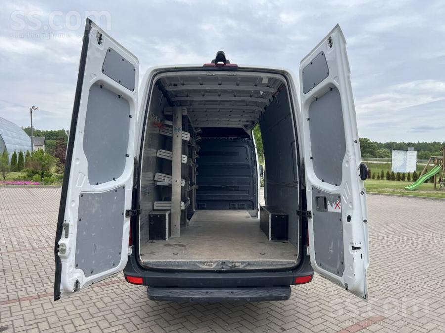 White Mercedes-Benz Sprinter 2016 in Rezekne, with an engine capacity of 2.20 L and mileage of 212 thousand km for 18500 €, photo 11 on AUTOMOTO.COM.LV