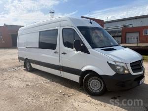 White Mercedes-Benz Sprinter 2016 in Riga, with an engine capacity of 2.20 L and mileage of 382 thousand km for 10000 €, photo 4 on AUTOMOTO.COM.LV