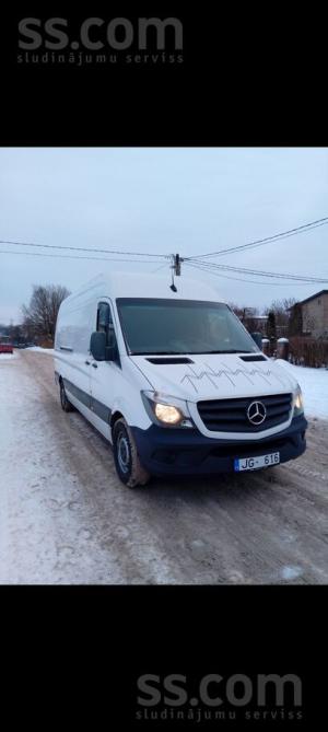 White Mercedes-Benz Sprinter 2017 in Riga, with an engine capacity of 2.20 L and mileage of 273 thousand km for 14000 €, photo  on AUTOMOTO.COM.LV