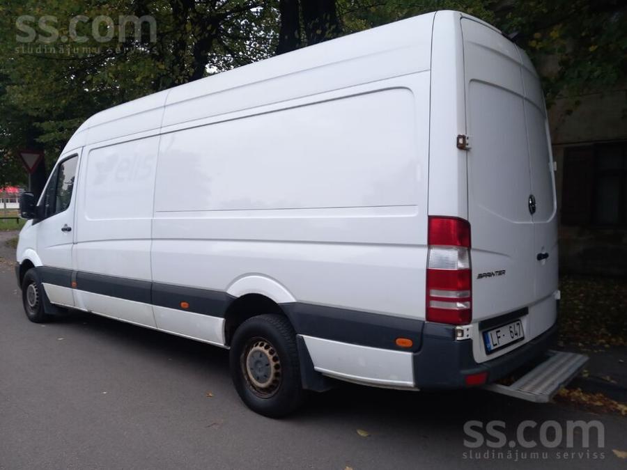 Balts Mercedes-Benz Sprinter 2018 Rīga, ar dzinēja tilpumu 2.20 L un nobraukumu 296 tūkst. km par 9550 €, foto 5 vietnē AUTOMOTO.COM.LV
