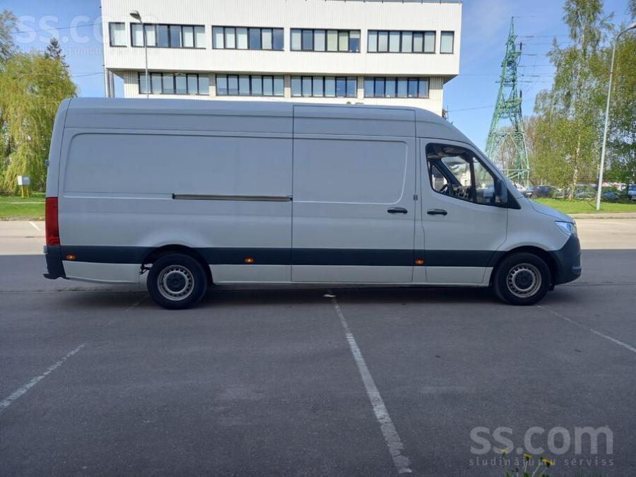 White Mercedes-Benz Sprinter 2019 in Riga, with an engine capacity of 2.20 L and mileage of 0 thousand km for 25999 €, photo 7 on AUTOMOTO.COM.LV