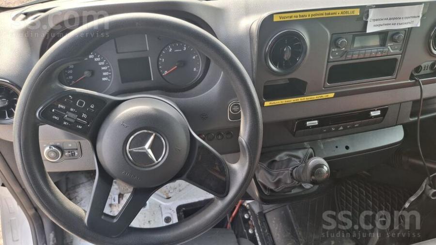 White Mercedes-Benz Sprinter 2021 in Riga, with an engine capacity of 2.20 L and mileage of 870 thousand km for 6000 €, photo 8 on AUTOMOTO.COM.LV