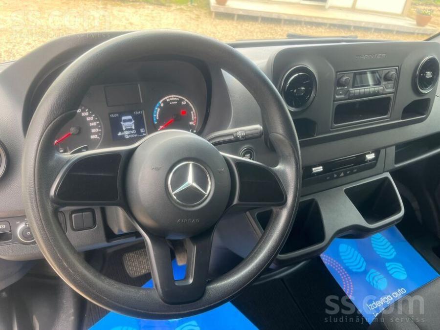 White Mercedes-Benz Sprinter 2021 in Kuldiga, with an engine capacity of 2.20 L and mileage of 78 thousand km for 16190 €, photo 16 on AUTOMOTO.COM.LV