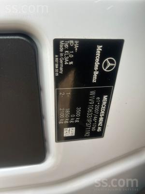 White Mercedes-Benz Sprinter 2021 in Kuldiga, with an engine capacity of 2.20 L and mileage of 78 thousand km for 16190 €, photo 26 on AUTOMOTO.COM.LV