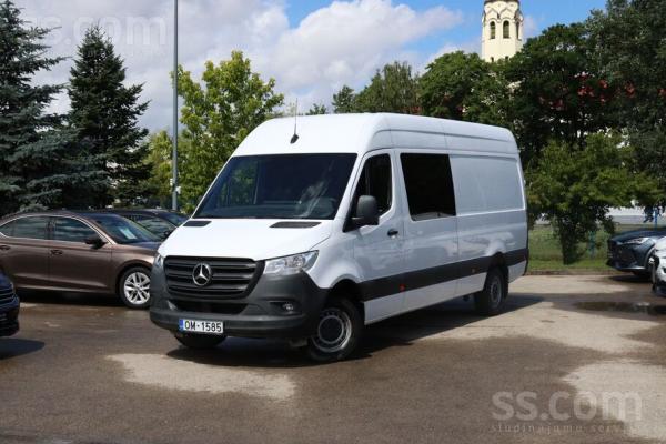 White Mercedes-Benz Sprinter 2021 in Riga, with an engine capacity of 2.20 L and mileage of 145 thousand km for 21500 €, photo 1 on AUTOMOTO.COM.LV