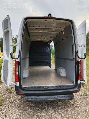 White Mercedes-Benz Sprinter 2022 in Riga, with an engine capacity of 2.00 L and mileage of 158 thousand km for 23000 €, photo 4 on AUTOMOTO.COM.LV