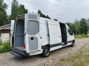 White Mercedes-Benz Sprinter 2022 in Riga, with an engine capacity of 2.00 L and mileage of 158 thousand km for 23000 €, photo 15 on AUTOMOTO.COM.LV