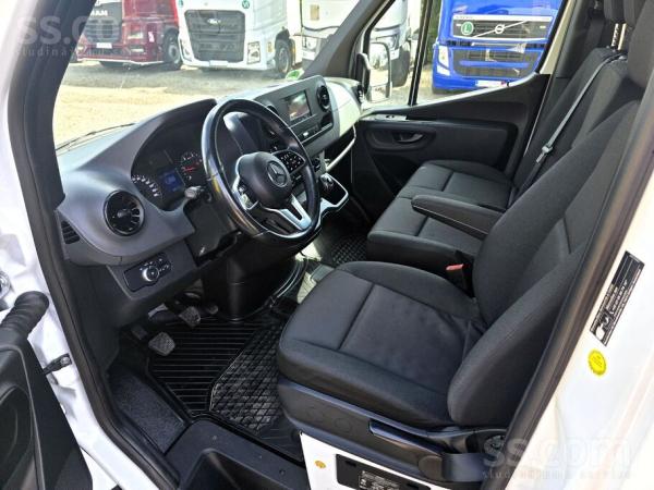 White Mercedes-Benz Sprinter 2023 in Riga, with an engine capacity of 2.00 L and mileage of 43 thousand km for 27900 €, photo 10 on AUTOMOTO.COM.LV