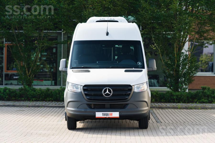 White Mercedes-Benz Sprinter 2024 in Riga, with an engine capacity of 2.00 L and mileage of 60 thousand km for 79900 €, photo 3 on AUTOMOTO.COM.LV