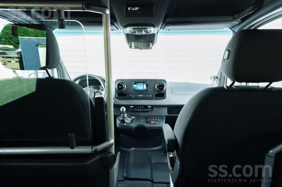 White Mercedes-Benz Sprinter 2024 in Riga, with an engine capacity of 2.00 L and mileage of 60 thousand km for 79900 €, photo 17 on AUTOMOTO.COM.LV