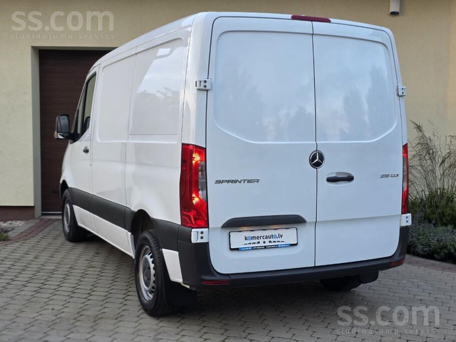 White Mercedes-Benz Sprinter 2022 in Riga, with an engine capacity of 2.00 L and mileage of 213 thousand km for 17750 €, photo 13 on AUTOMOTO.COM.LV