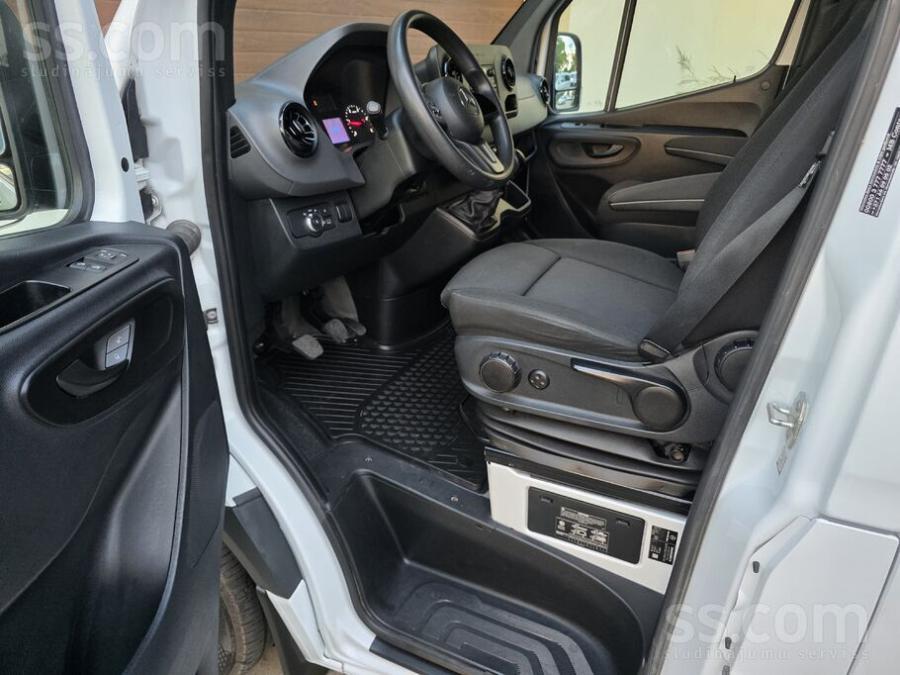 White Mercedes-Benz Sprinter 2022 in Riga, with an engine capacity of 2.00 L and mileage of 213 thousand km for 17750 €, photo 14 on AUTOMOTO.COM.LV