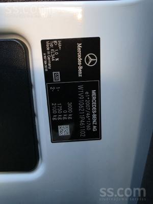White Mercedes-Benz Sprinter 2022 in Riga, with an engine capacity of 2.00 L and mileage of 213 thousand km for 17750 €, photo 15 on AUTOMOTO.COM.LV