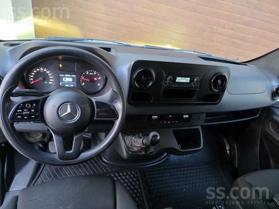 White Mercedes-Benz Sprinter 2022 in Riga, with an engine capacity of 2.00 L and mileage of 213 thousand km for 17750 €, photo 19 on AUTOMOTO.COM.LV