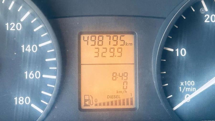 Dzeltens Mercedes-Benz Sprinter 2010 Viļņa, ar dzinēja tilpumu 2.99 L un nobraukumu 499 tūkst. km par 12000 €, foto 20 vietnē AUTOMOTO.COM.LV