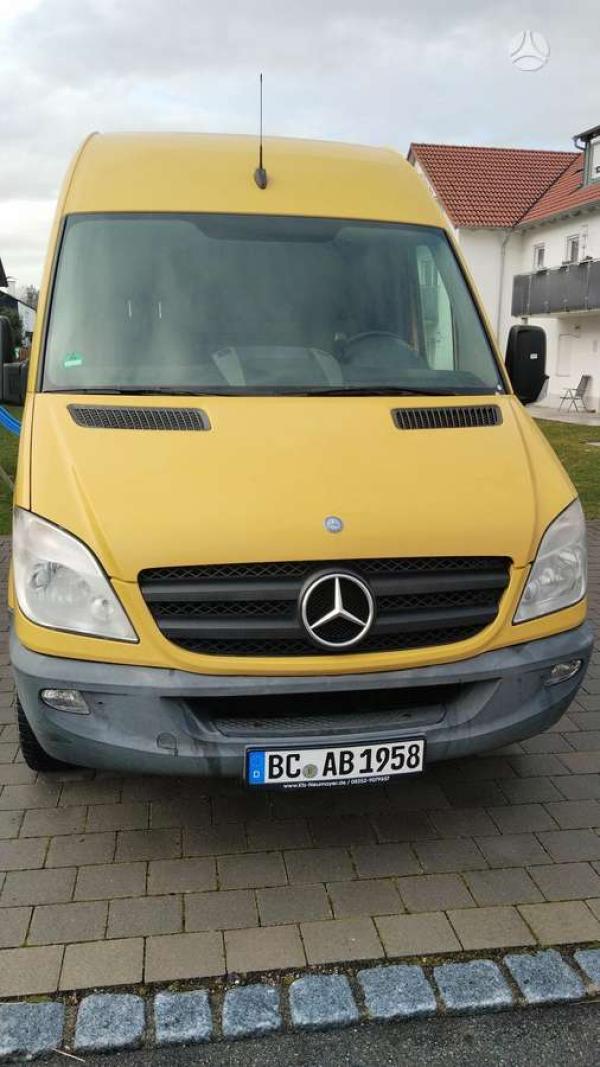 Dzeltens Mercedes-Benz Sprinter 2011 Viļņa, ar dzinēja tilpumu 2.14 L un nobraukumu 164 tūkst. km par 8712 €, foto 1 vietnē AUTOMOTO.COM.LV