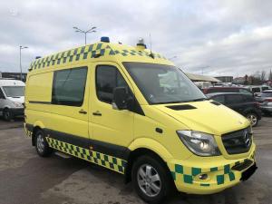 Yellow Mercedes-Benz Sprinter 2015 in Klaipeda, with an engine capacity of 2.20 L and mileage of 436 thousand km for 9900 €, photo  on AUTOMOTO.COM.LV