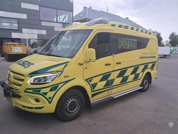 Dzeltens Mercedes-Benz Sprinter 2019 Kauņa, ar dzinēja tilpumu 3.00 L un nobraukumu 280 tūkst. km par 13000 €, foto 1 vietnē AUTOMOTO.COM.LV
