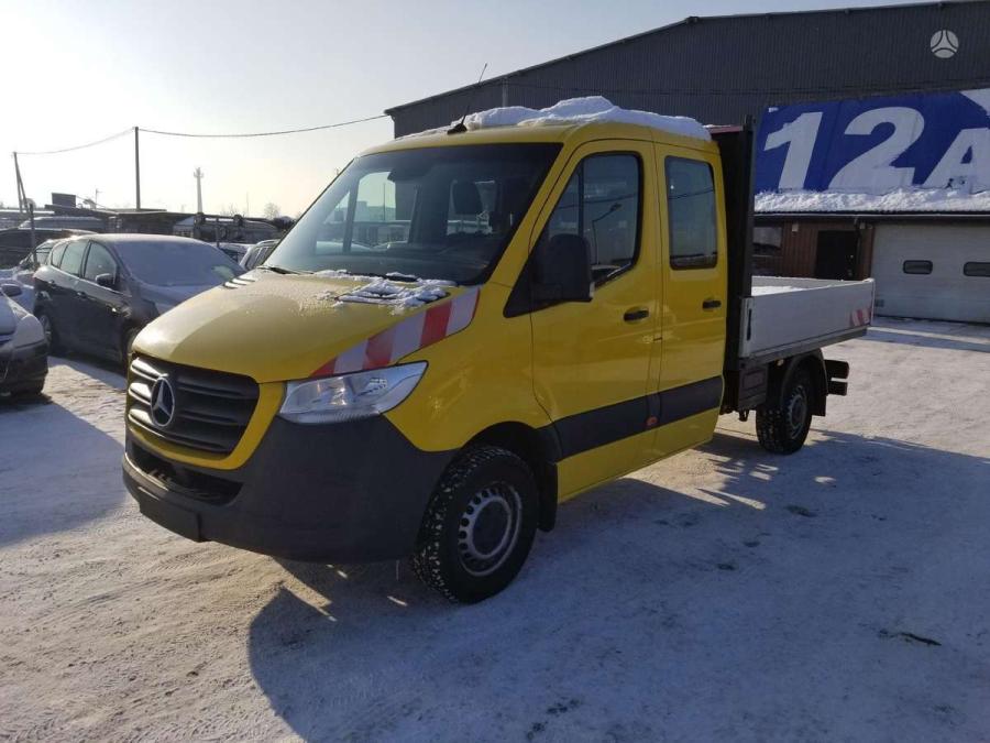 Dzeltens Mercedes-Benz Sprinter 2020 Kauņa, ar dzinēja tilpumu 2.14 L un nobraukumu 248 tūkst. km par 18149 €, foto 2 vietnē AUTOMOTO.COM.LV