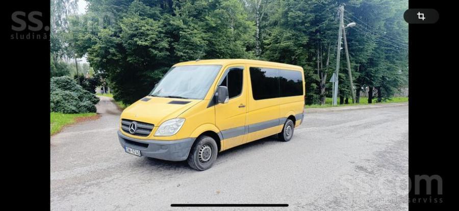 Yellow Mercedes-Benz Sprinter 2007 in Riga, with an engine capacity of 2.20 L and mileage of 408 thousand km for 7500 €, photo 1 on AUTOMOTO.COM.LV