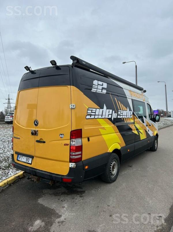 Yellow Mercedes-Benz Sprinter 2008 in Riga, with an engine capacity of 2.20 L and mileage of 275 thousand km for 5200 €, photo 1 on AUTOMOTO.COM.LV