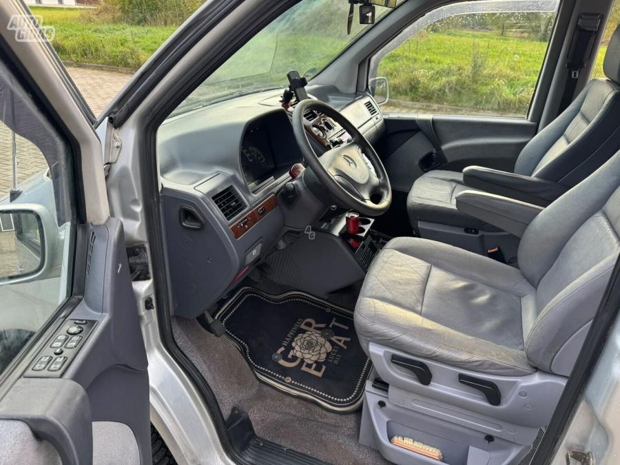 Grey Mercedes-Benz V 220 2003 in Kaunas, with an engine capacity of 2.20 L and mileage of 0 thousand km for 2650 €, photo 12 on AUTOMOTO.COM.LV