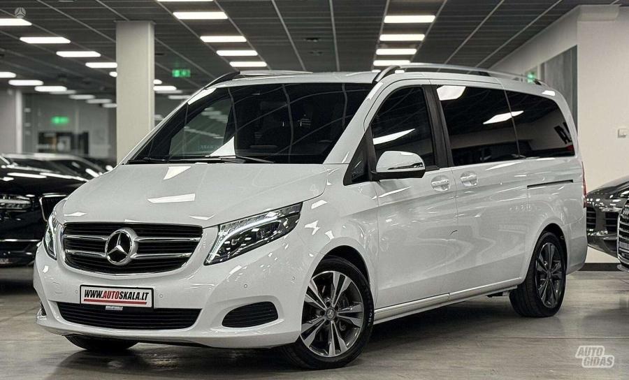 White Mercedes-Benz V 220 2017 in Klaipeda, with an engine capacity of 2.10 L and mileage of 342 thousand km for 24950 €, photo 18 on AUTOMOTO.COM.LV