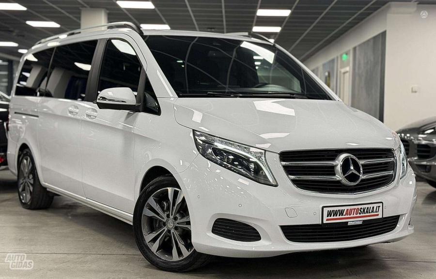 White Mercedes-Benz V 220 2017 in Klaipeda, with an engine capacity of 2.10 L and mileage of 342 thousand km for 24950 €, photo 23 on AUTOMOTO.COM.LV