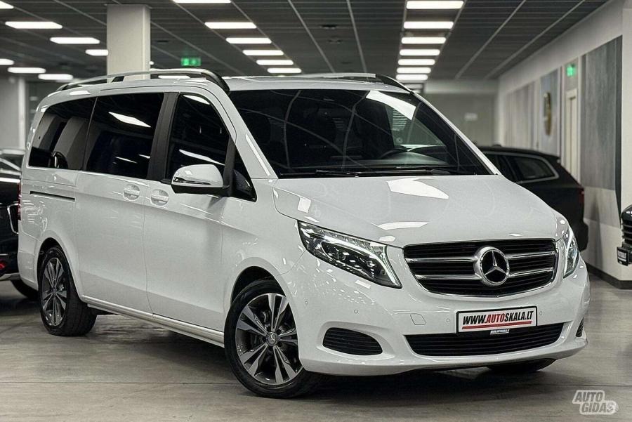 White Mercedes-Benz V 220 2017 in Klaipeda, with an engine capacity of 2.10 L and mileage of 342 thousand km for 24950 €, photo 24 on AUTOMOTO.COM.LV