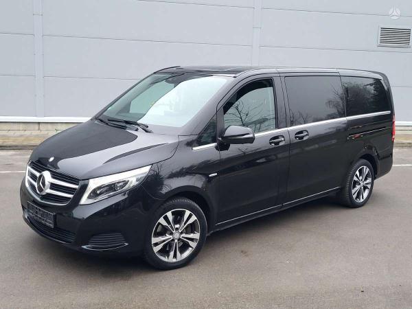 Black Mercedes-Benz V 250 2016 in Vilnius, with an engine capacity of 2.20 L and mileage of 355 thousand km for 23790 €, photo 1 on AUTOMOTO.COM.LV