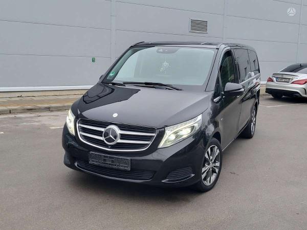 Black Mercedes-Benz V 250 2016 in Vilnius, with an engine capacity of 2.20 L and mileage of 355 thousand km for 23790 €, photo 9 on AUTOMOTO.COM.LV