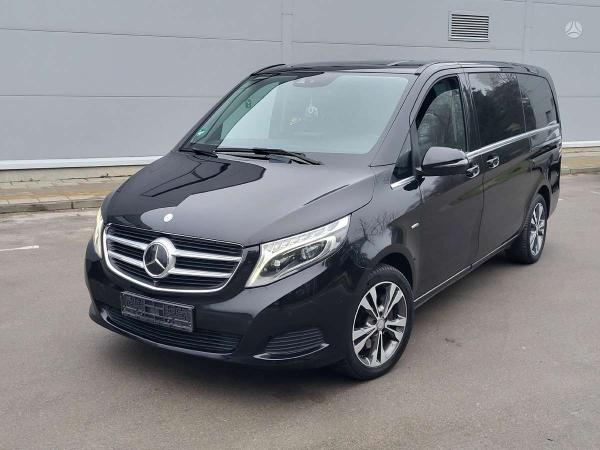 Black Mercedes-Benz V 250 2016 in Vilnius, with an engine capacity of 2.20 L and mileage of 355 thousand km for 23790 €, photo 10 on AUTOMOTO.COM.LV