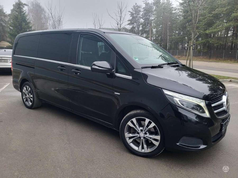 Melns Mercedes-Benz V 250 2016 Viļņa, ar dzinēja tilpumu 2.20 L un nobraukumu 354 tūkst. km par 23790 €, foto 1 vietnē AUTOMOTO.COM.LV