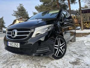 Black Mercedes-Benz V 250 2016 in Kaunas, with an engine capacity of 2.20 L and mileage of 322 thousand km for 25300 €, photo  on AUTOMOTO.COM.LV