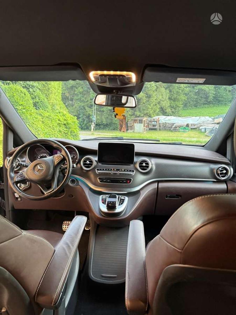 Melns Mercedes-Benz V 250 2016 Viļņa, ar dzinēja tilpumu 2.14 L un nobraukumu 250 tūkst. km par 23500 €, foto 8 vietnē AUTOMOTO.COM.LV
