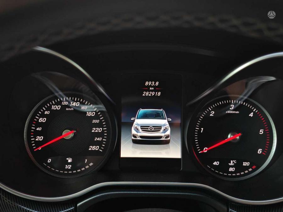 Melns Mercedes-Benz V 250 2016 Klaipėda, ar dzinēja tilpumu 2.15 L un nobraukumu 280 tūkst. km par 26950 €, foto 25 vietnē AUTOMOTO.COM.LV