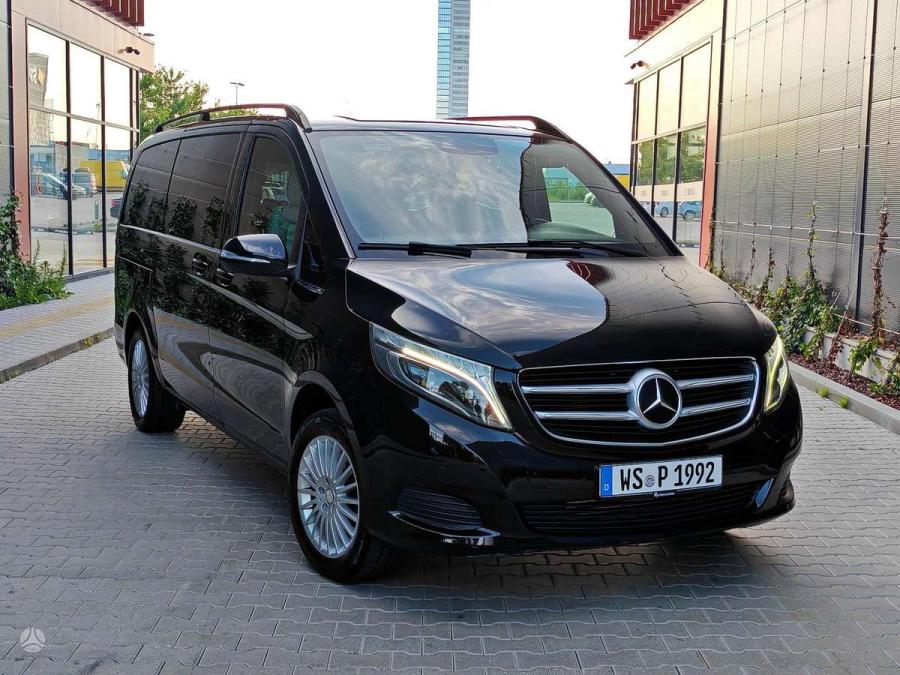 Melns Mercedes-Benz V 250 2016 Klaipėda, ar dzinēja tilpumu 2.15 L un nobraukumu 280 tūkst. km par 26500 €, foto 3 vietnē AUTOMOTO.COM.LV