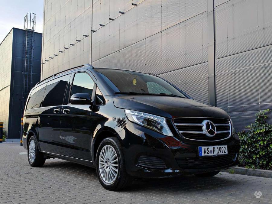Melns Mercedes-Benz V 250 2016 Klaipėda, ar dzinēja tilpumu 2.15 L un nobraukumu 280 tūkst. km par 26500 €, foto 4 vietnē AUTOMOTO.COM.LV