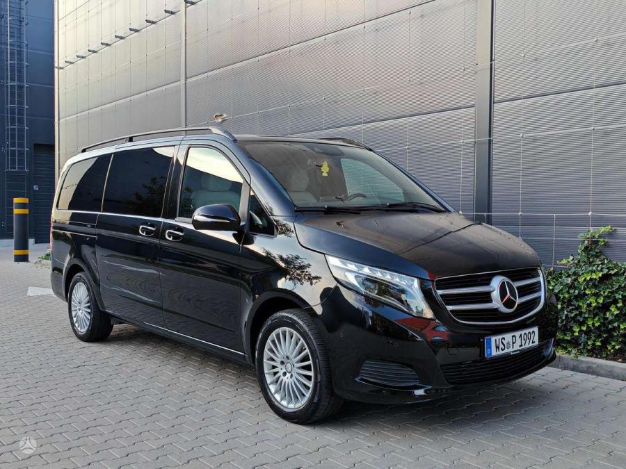 Melns Mercedes-Benz V 250 2016 Klaipėda, ar dzinēja tilpumu 2.15 L un nobraukumu 280 tūkst. km par 26500 €, foto 5 vietnē AUTOMOTO.COM.LV