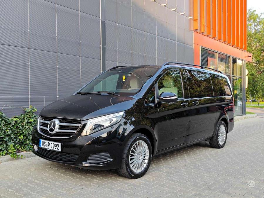 Melns Mercedes-Benz V 250 2016 Klaipėda, ar dzinēja tilpumu 2.15 L un nobraukumu 280 tūkst. km par 26500 €, foto 16 vietnē AUTOMOTO.COM.LV