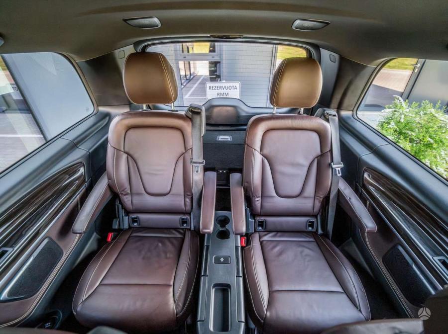 Melns Mercedes-Benz V 250 2017 Kauņa, ar dzinēja tilpumu 2.14 L un nobraukumu 183 tūkst. km par 37950 €, foto 68 vietnē AUTOMOTO.COM.LV