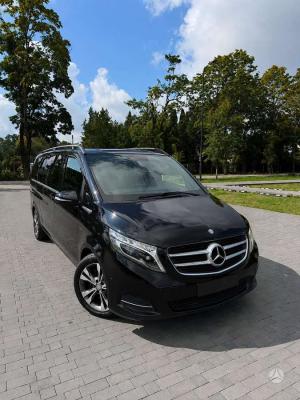 Black Mercedes-Benz V 250 2017 in Kaunas, with an engine capacity of 2.10 L and mileage of 275 thousand km for 26999 €, photo 4 on AUTOMOTO.COM.LV