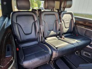 Black Mercedes-Benz V 250 2017 in Kaunas, with an engine capacity of 2.10 L and mileage of 275 thousand km for 26999 €, photo 21 on AUTOMOTO.COM.LV