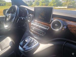 Black Mercedes-Benz V 250 2017 in Kaunas, with an engine capacity of 2.10 L and mileage of 275 thousand km for 26999 €, photo 25 on AUTOMOTO.COM.LV