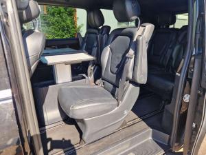 Black Mercedes-Benz V 250 2017 in Kaunas, with an engine capacity of 2.10 L and mileage of 275 thousand km for 26999 €, photo 26 on AUTOMOTO.COM.LV