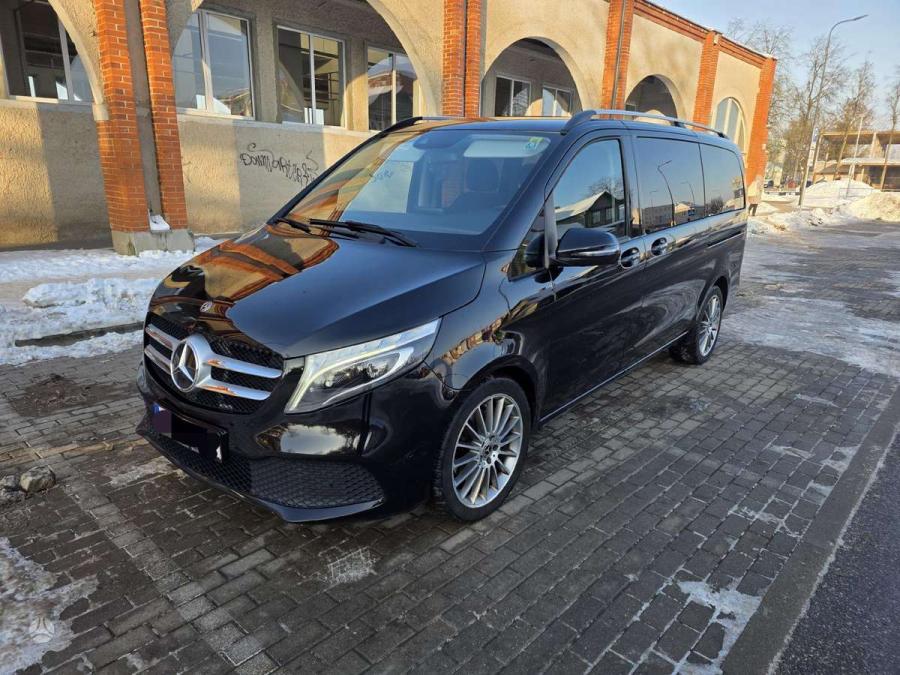 Melns Mercedes-Benz V 250 2019 Ukmergė, ar dzinēja tilpumu 1.95 L un nobraukumu 172 tūkst. km par 33250 €, foto 1 vietnē AUTOMOTO.COM.LV