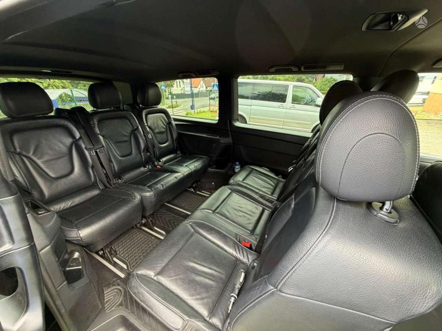 Melns Mercedes-Benz V 250 2019 Viļņa, ar dzinēja tilpumu 2.20 L un nobraukumu 450 tūkst. km par 19790 €, foto 9 vietnē AUTOMOTO.COM.LV