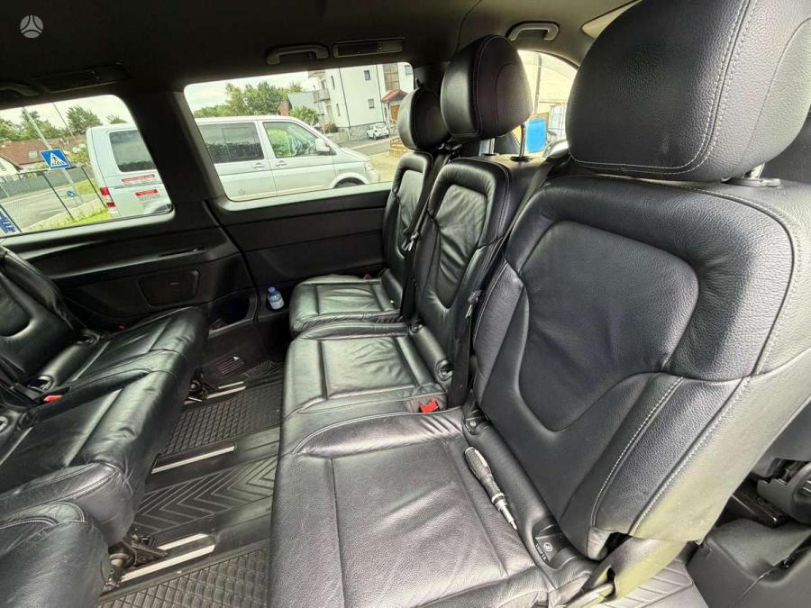 Melns Mercedes-Benz V 250 2019 Viļņa, ar dzinēja tilpumu 2.20 L un nobraukumu 450 tūkst. km par 19790 €, foto 12 vietnē AUTOMOTO.COM.LV