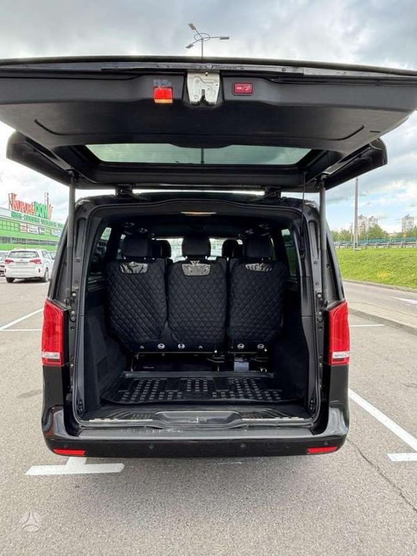 Black Mercedes-Benz V 250 2019 in Vilnius, with an engine capacity of 2.14 L and mileage of 255 thousand km for 31500 €, photo 5 on AUTOMOTO.COM.LV