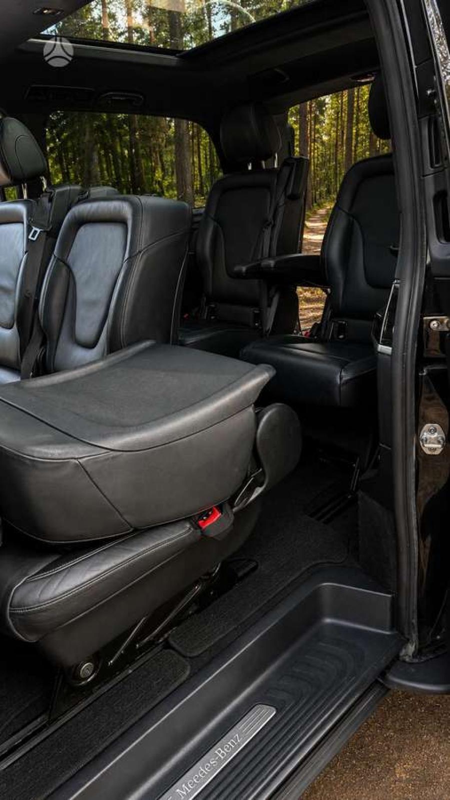 Black Mercedes-Benz V 250 2019 in Birzai, with an engine capacity of 2.14 L and mileage of 268 thousand km for 38500 €, photo 16 on AUTOMOTO.COM.LV